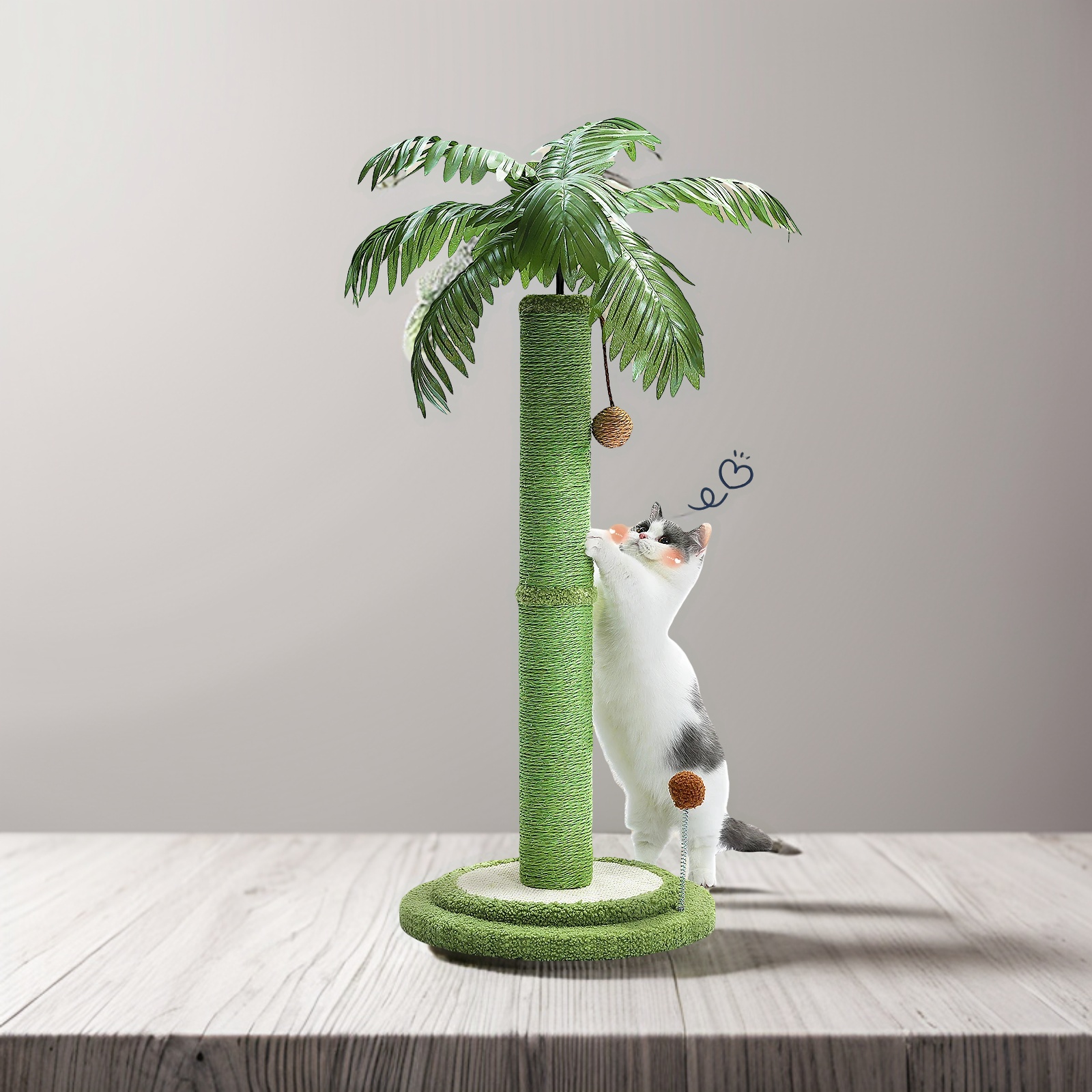 Coconut Tree Style Cat Scratching Post for Large Cats - Mashoops Cat