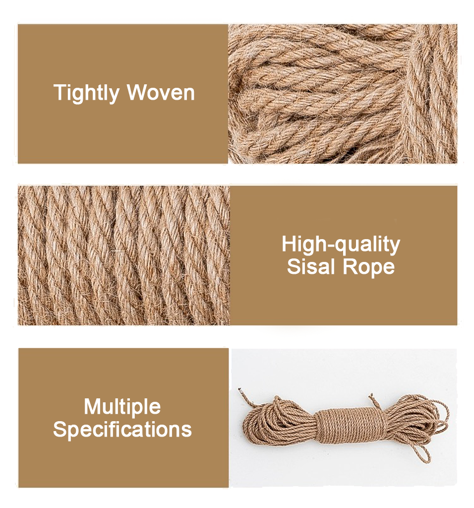 Replacement Cat Scratching Post Sisal Rope for Cat Tree and Tower ...